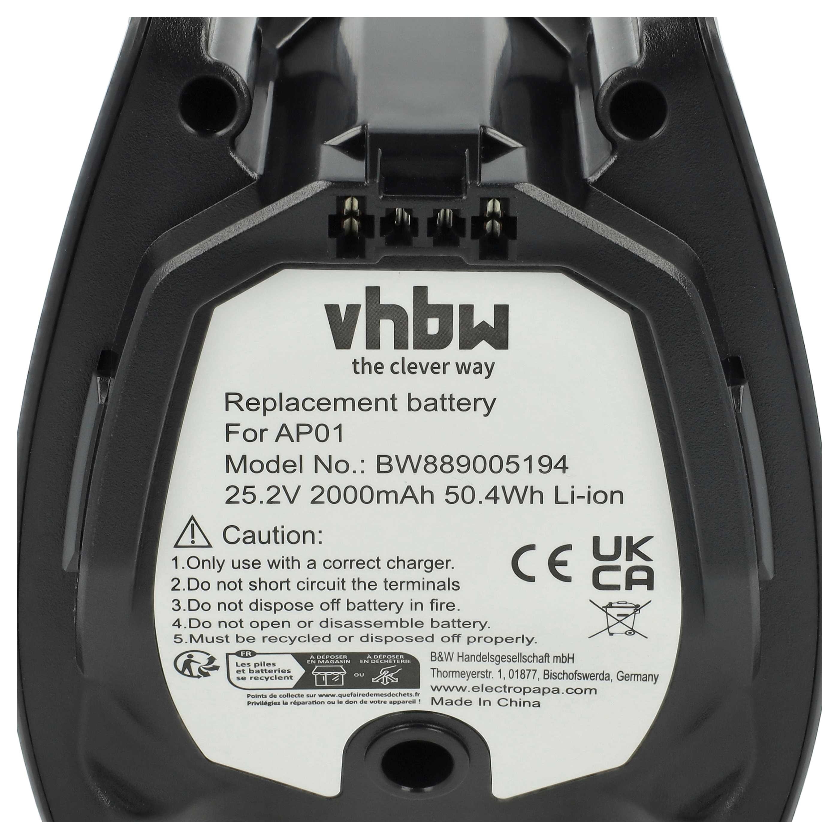 Batteria sostituisce AP01, HX-LA, 1010042, AP02, HS19, 11384710 per ...